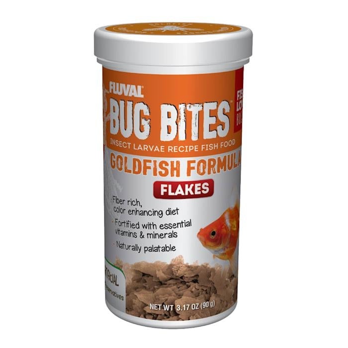 Fluval Bug Bites Insect Larvae Goldfish Flake 3.17oz